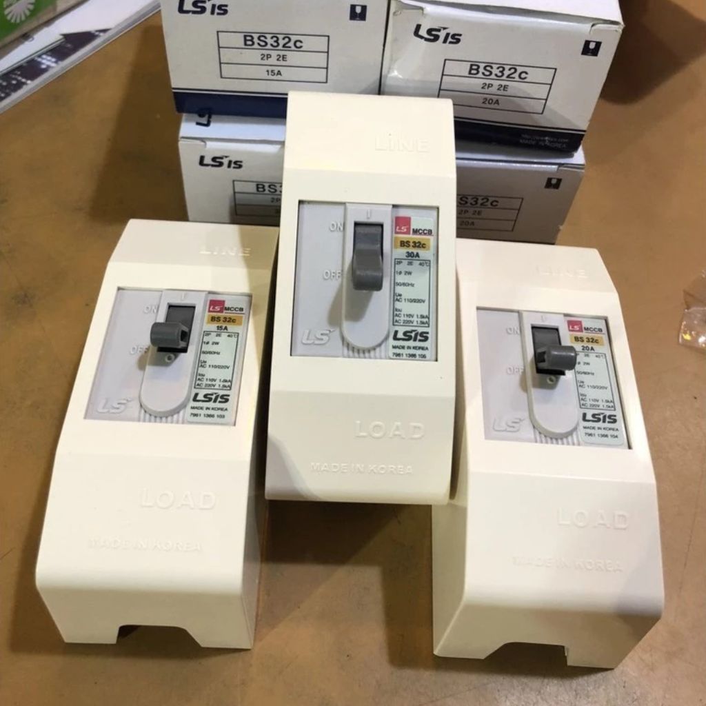 Aptomat 2 Pha MCCB LS 15A, 20A, 30A Lắp nổi có vỏ - Linh Kiện CNC