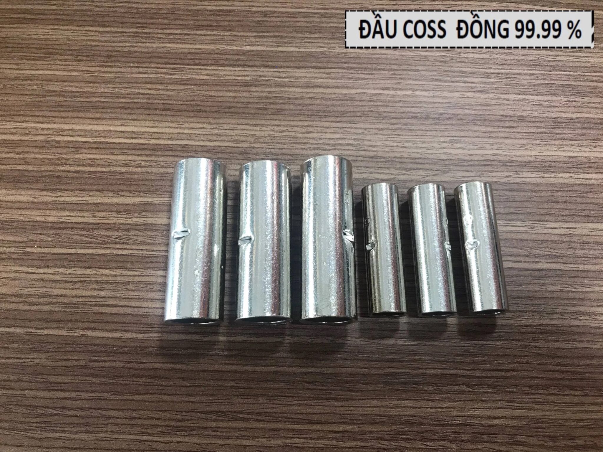 Đầu cos nối thẳng GTY, cos nối dây điện bằng Đồng GTY 25mm2 - Linh Kiện CNC